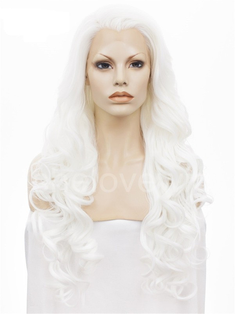 pure white synthetic lace front wig Supplier pure white synthetic lace ...